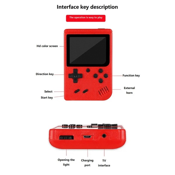 Video Games & Consoles | New Gameboy Handheld 40 Classic Games In 1 Red ...